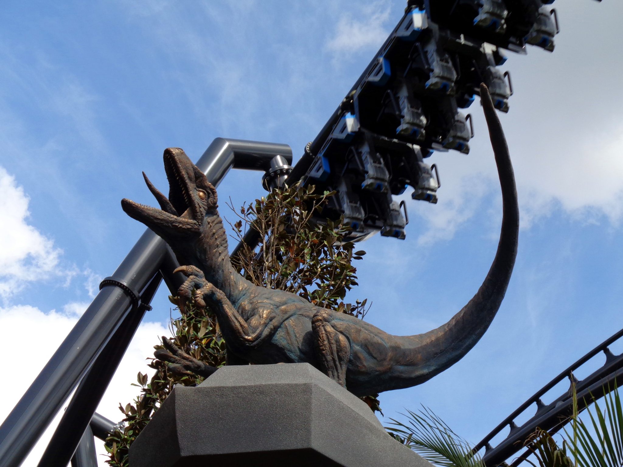 VelociCoaster Construction Update – Ride Entrance, Lockers, Multi-Train ...