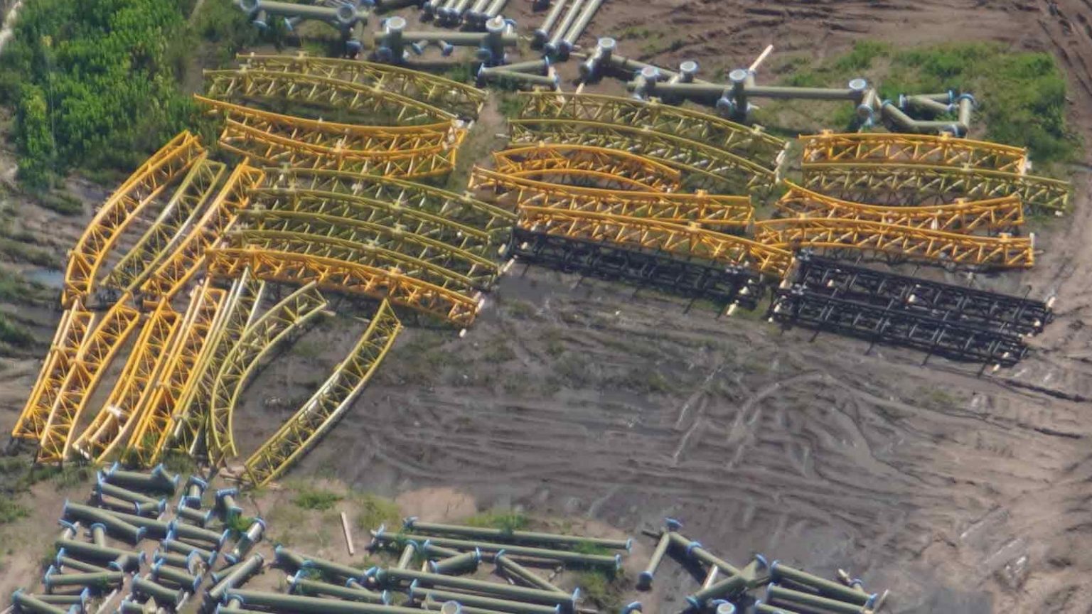 Epic Universe Update: Mack Roller Coaster Track Arrives, Yoshi Track ...