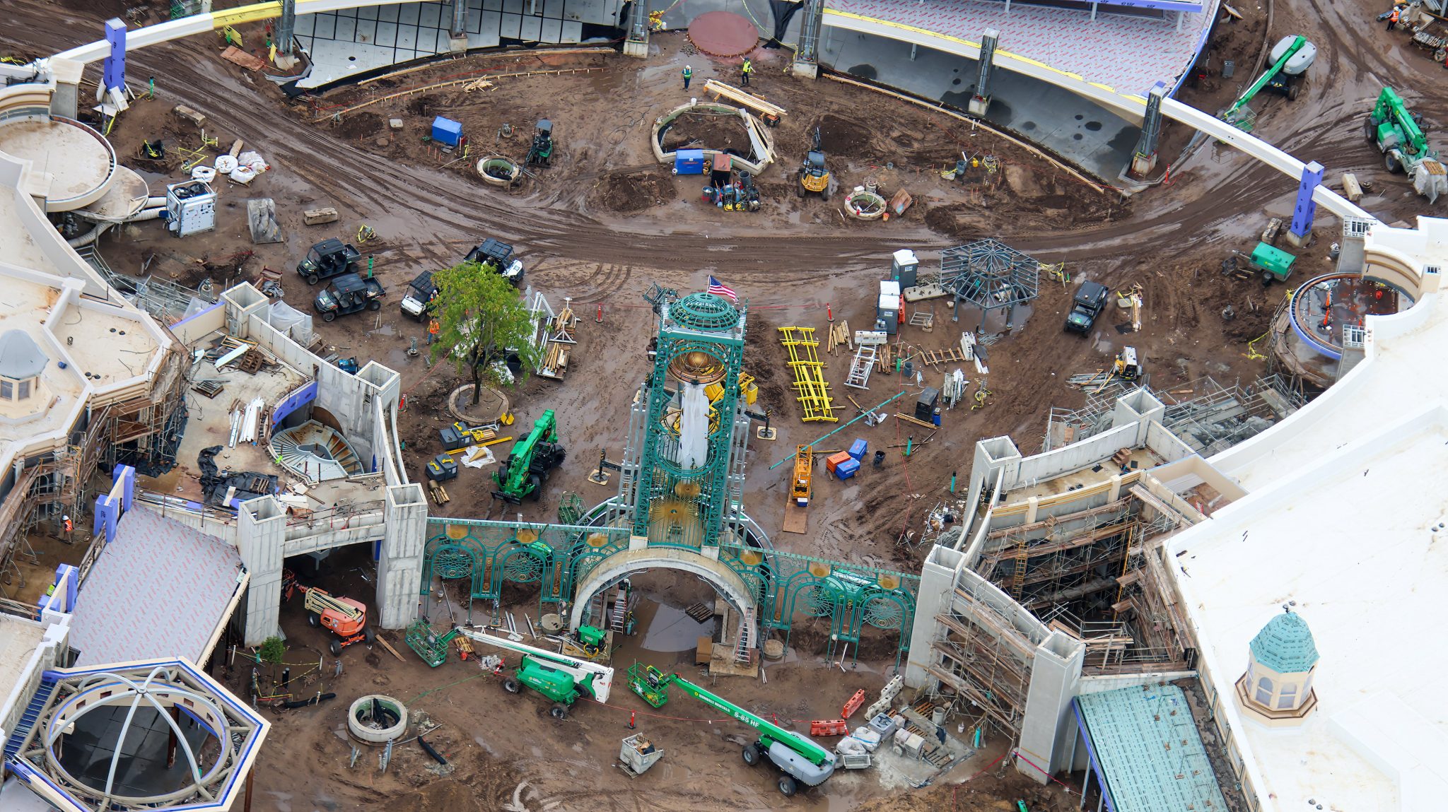 Epic Universe News Update: Chronos Tower Topped Off, Entry Area Permits ...