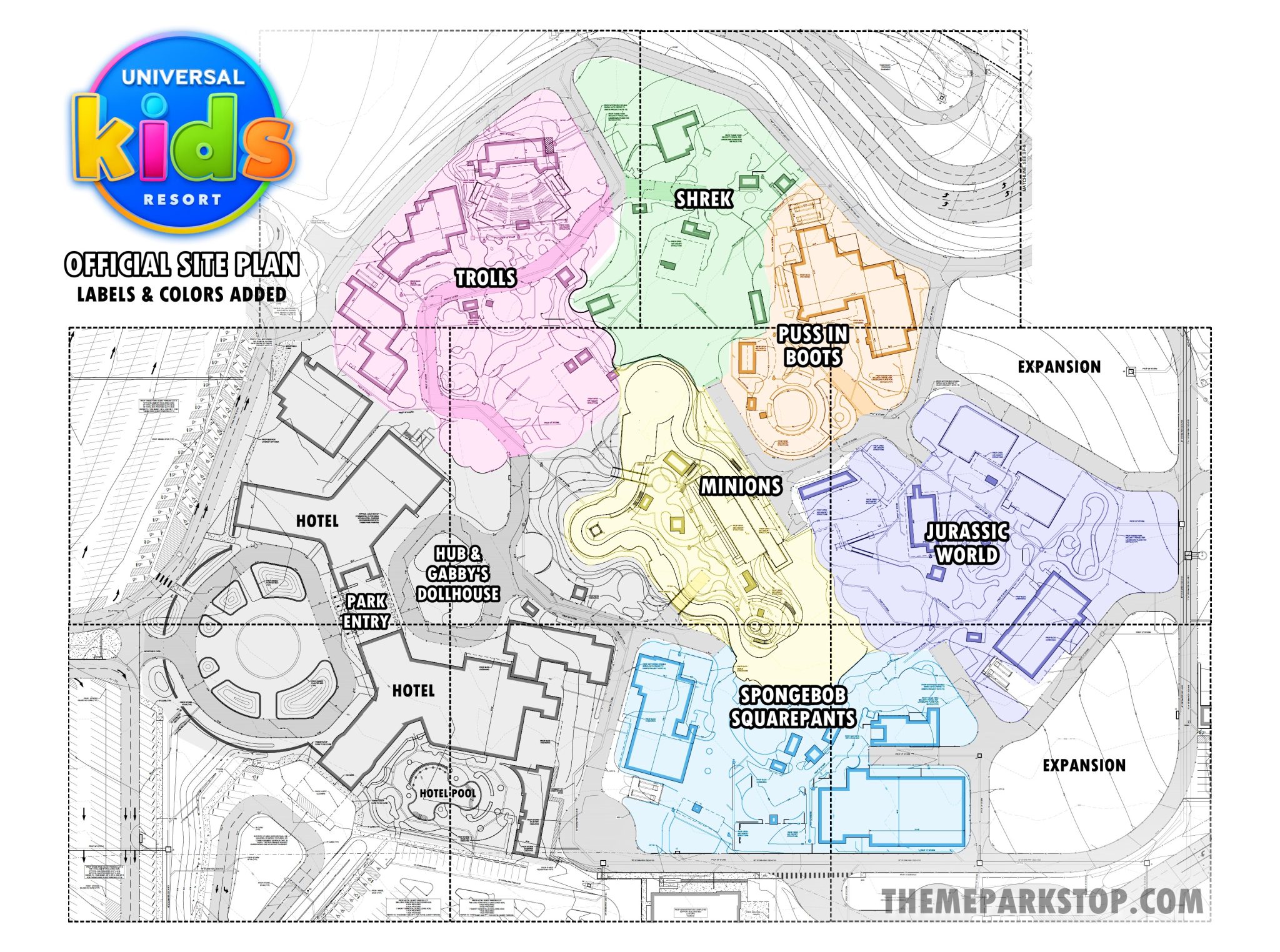 Themed Lands Announced for Universal Kids Resort Texas, Opening 2026 ...